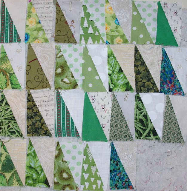 Sane, Crazy, Crumby Quilting: Green 4.5 Scrap Edition