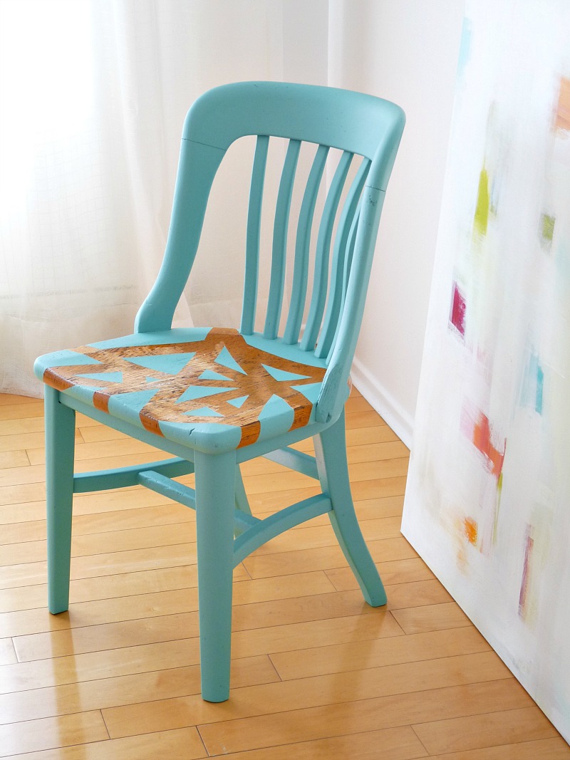 Finally . . . a Turquoise Chair Makeover | Dans le Lakehouse