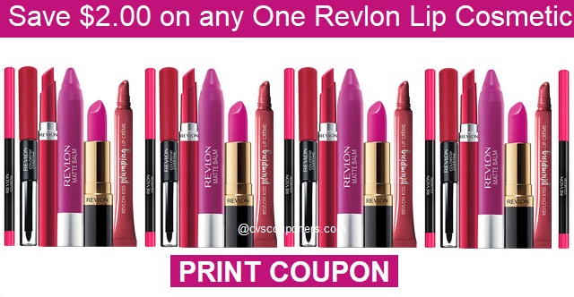 NEW $2.00 on any One Revlon Lip Cosmetic Coupon Print Now! | CVS Couponers