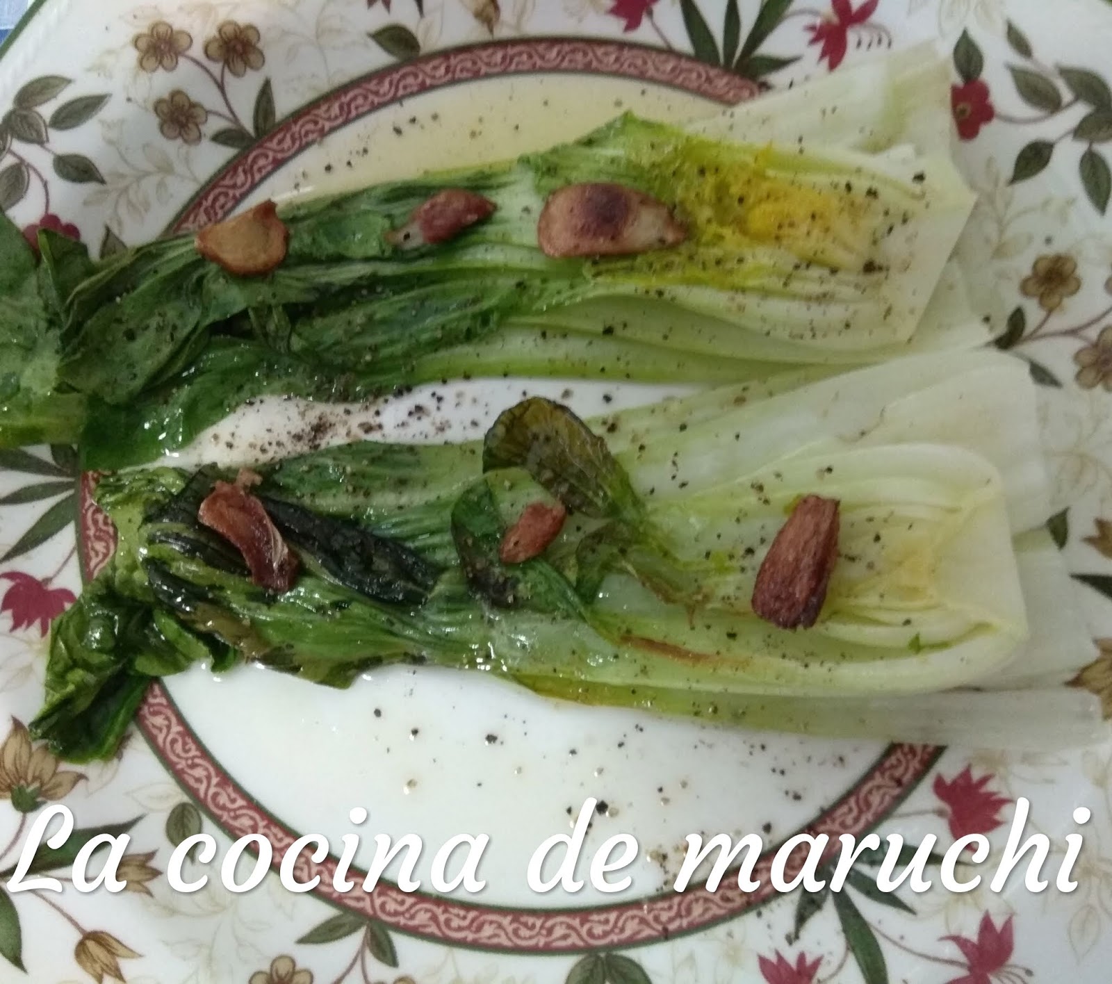 la cocina de maruchi: Pak Choi o Col China, receta1: La Col China con ...