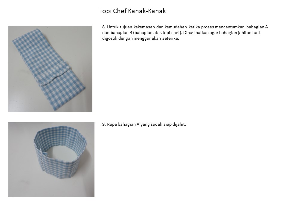 nanyfadhly: Cara Menjahit Topi Chef Kanak-Kanak Menggunakan Mesin Jahit