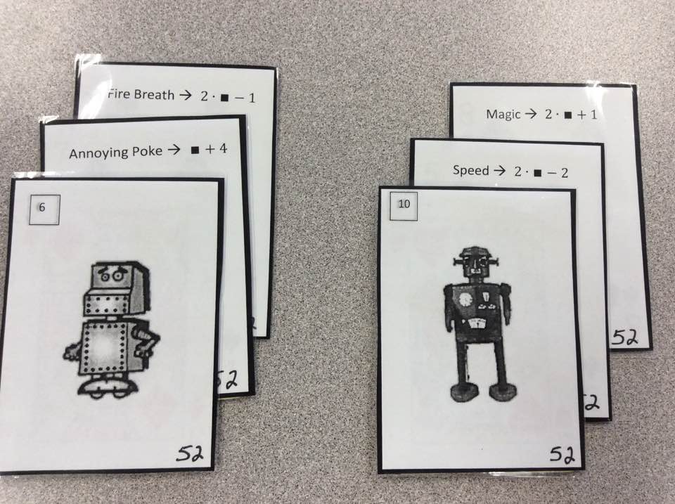 Robot Function Fighters - Classroom Game