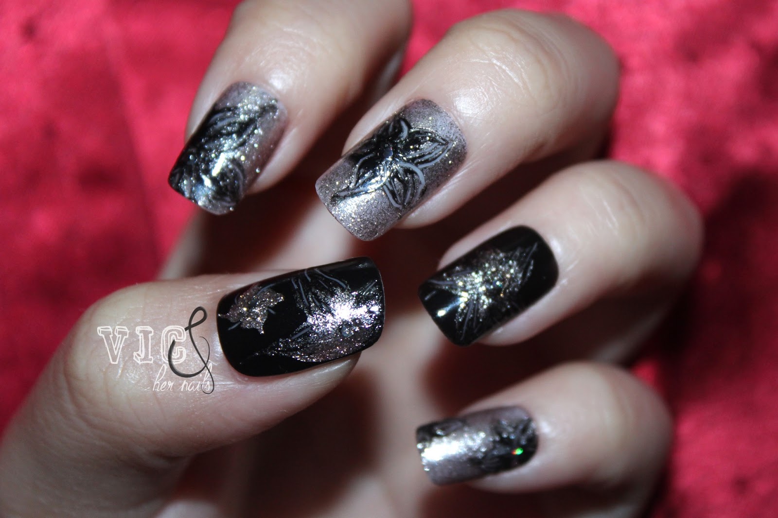 Vic and Her Nails: OMD Challenge Day 14 - Flowers