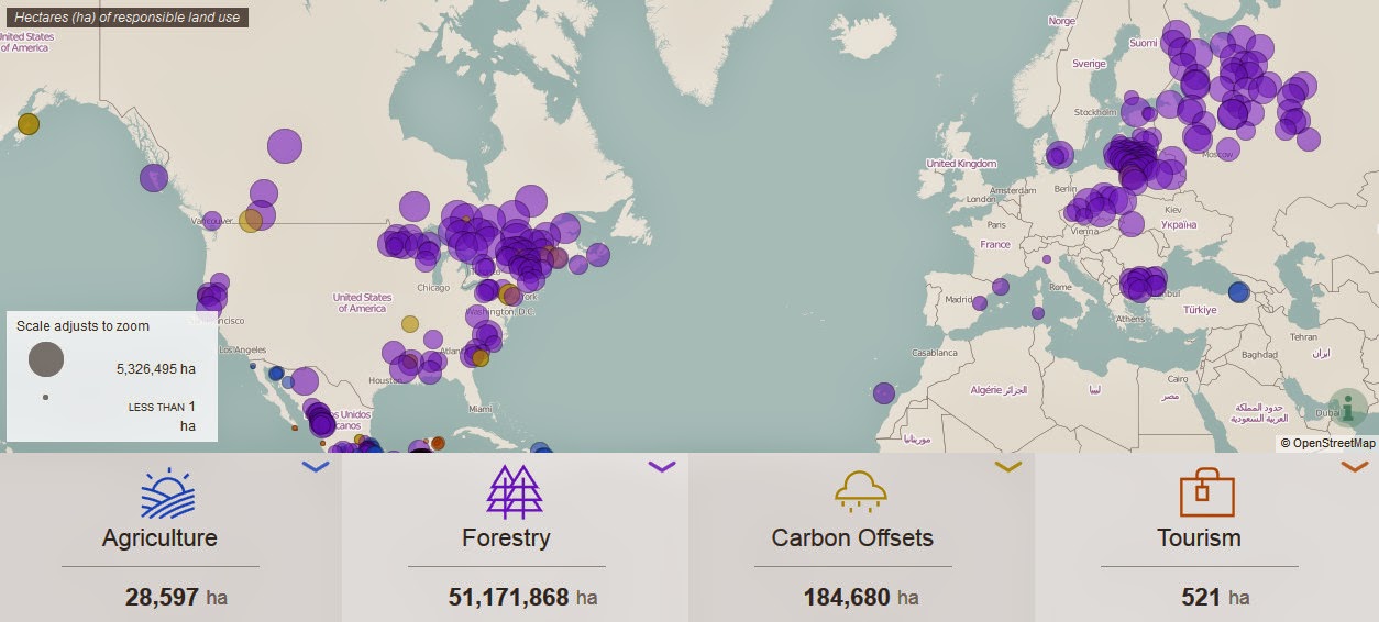 The Rainforest Alliance's global reach - Vivid Maps