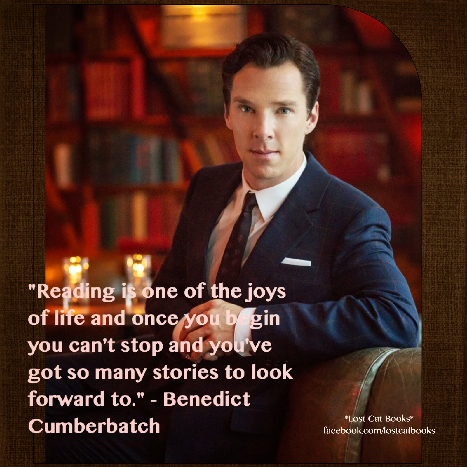 Lost Cat Books: Benedict Cumberbatch is a Reader.