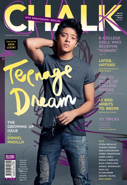 Daniel Padilla on the cover of Chalk Magazine this August 2013 - LionhearTV