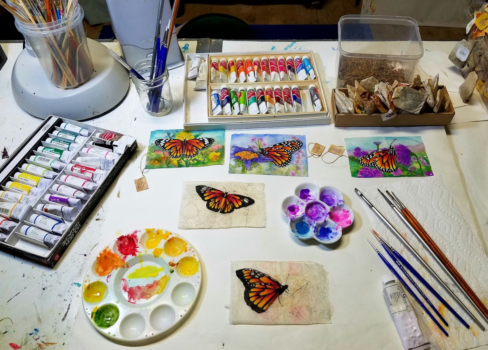 Linda Marcille, Fine Art ~ Crow House Studio: Monarch Butterflies on ...