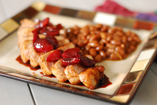 Cherry Pop Pork Chops