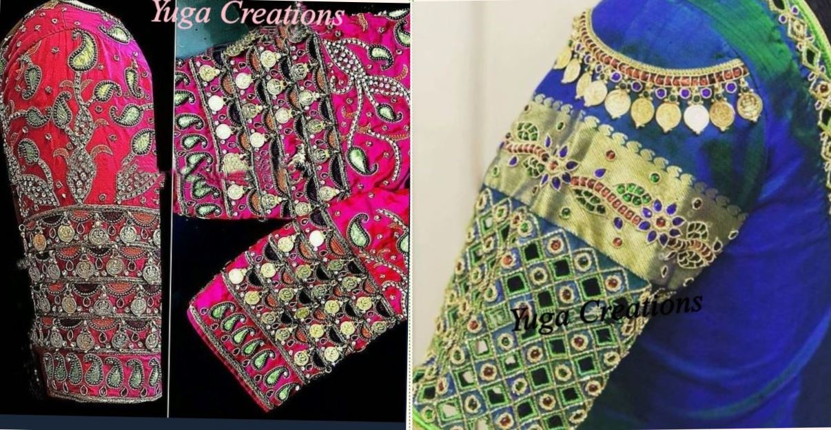 Embellished Kasu Blouse designs