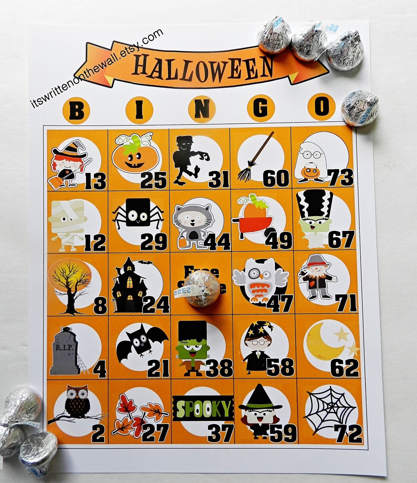 It's Written on the Wall: Brand New Halloween Bingo Games-Excellent for ...