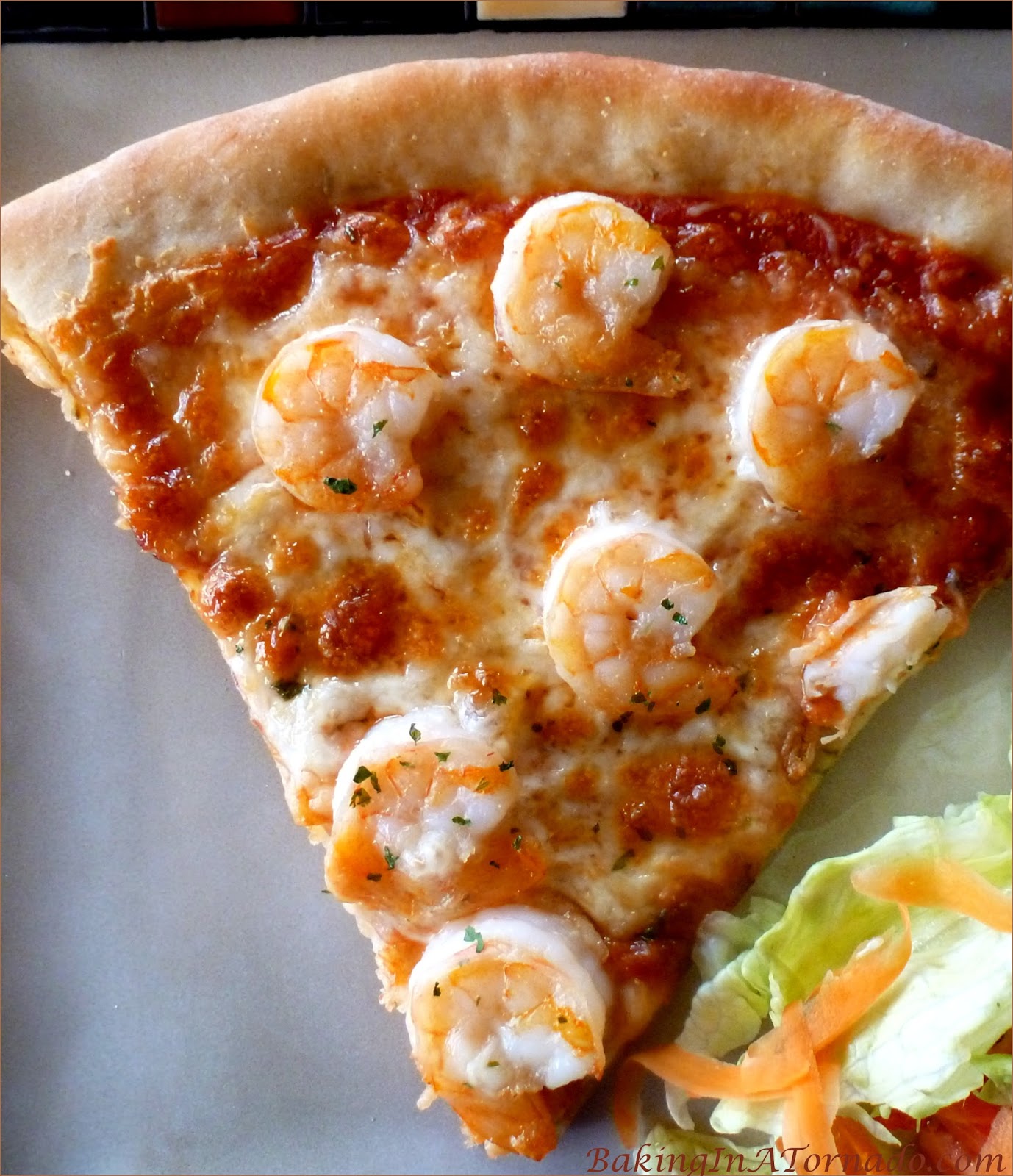 Baking in a Tornado: Rosemary Infused Shrimp Scampi Pizza: High Five ...