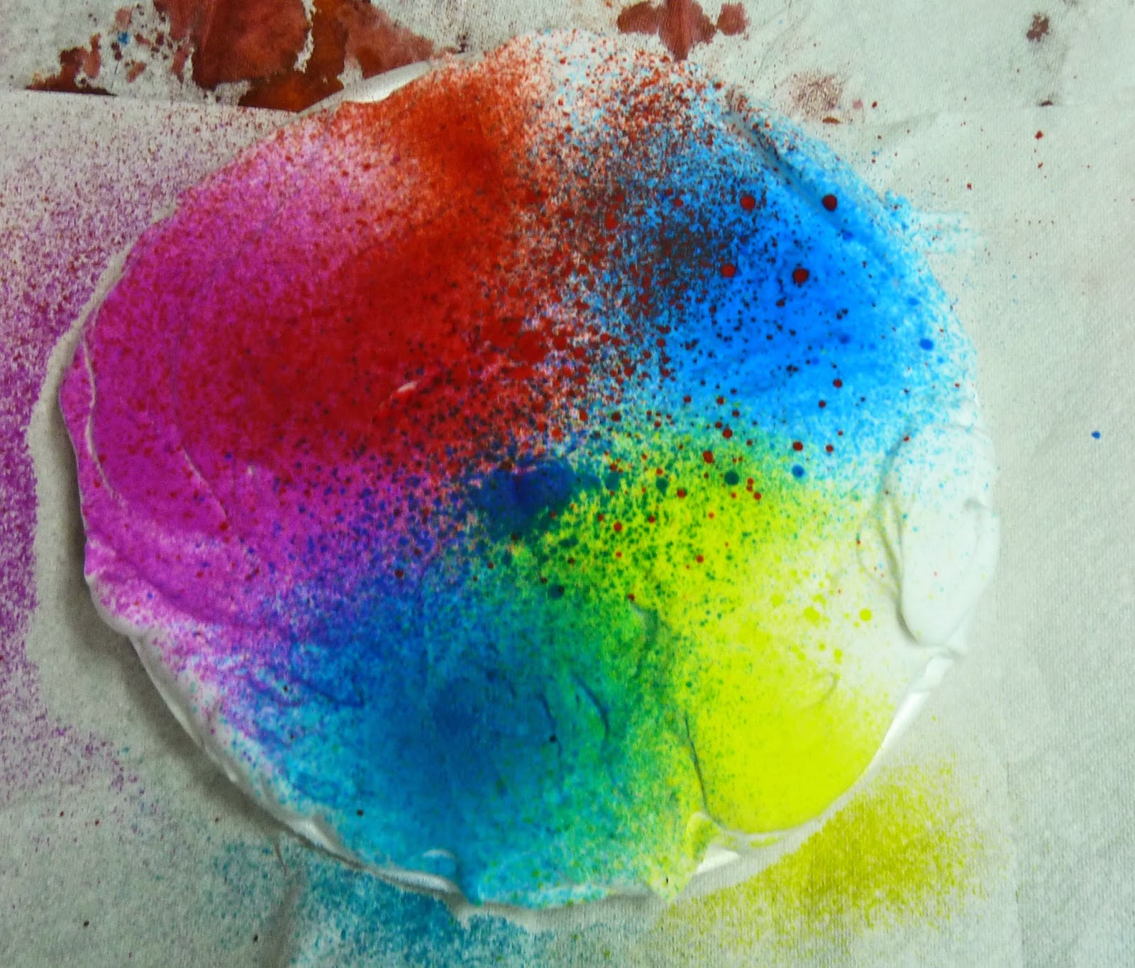 The Queen of Creativity: Shaving Cream and Spray Inks