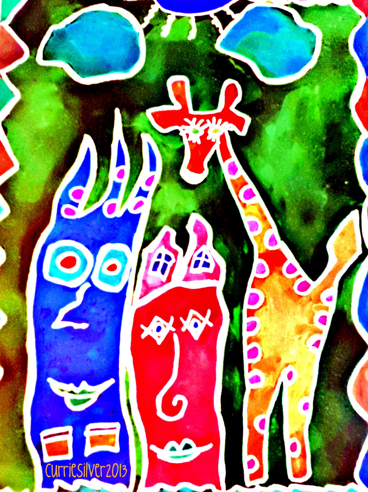 BE Currie: Artist's Play Room #56 ~ Inspired by James Rizzi