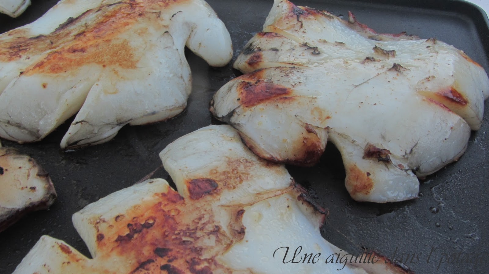 Seiches grillées – Une aiguille dans l'potage