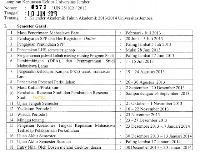 Kalender Akademik Semester Gasal Tahun Akademik 2013/2014 ~ Akademik ...