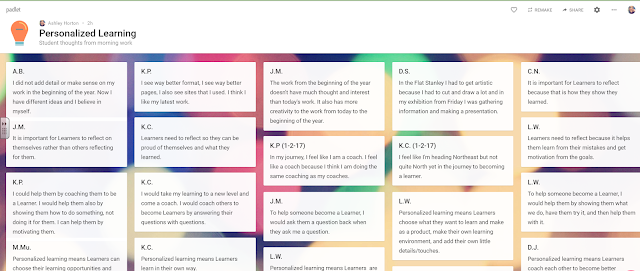 Using Padlet for Reflections - #ProfessionalReflections