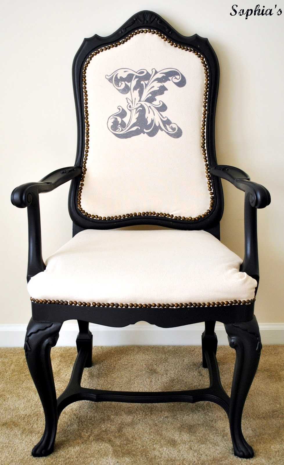 Sophia's: Desk Chair Makeover and the Beginnings of My New Creative Space