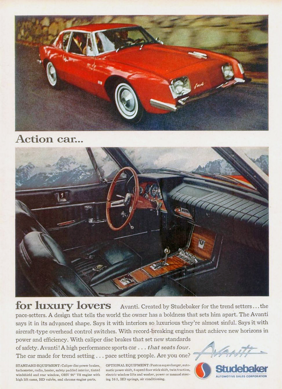 transpress nz: 1963 Studebaker Avanti ad