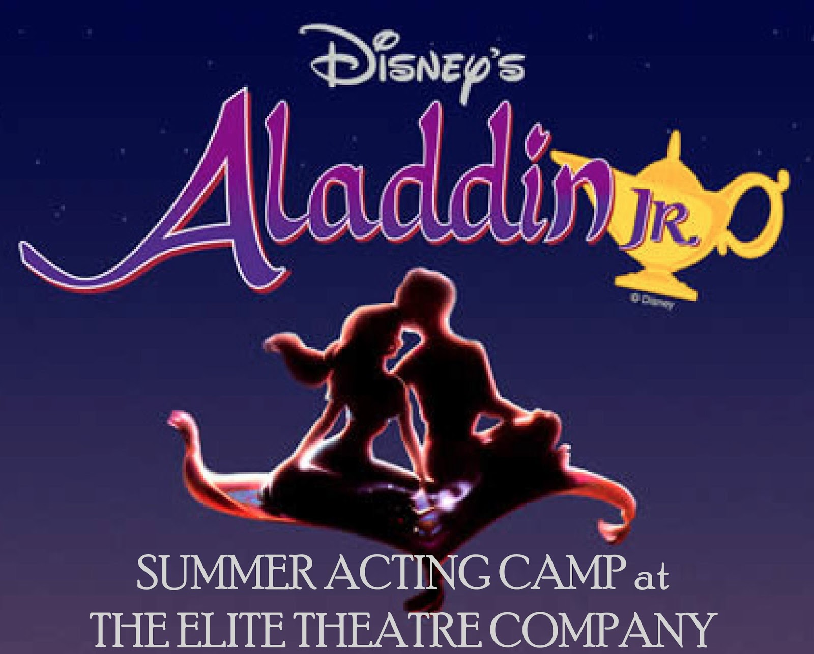 Ventura County Arts: Aladdin, Jr Youth Acting Camp- Elite Theatre, Oxnard