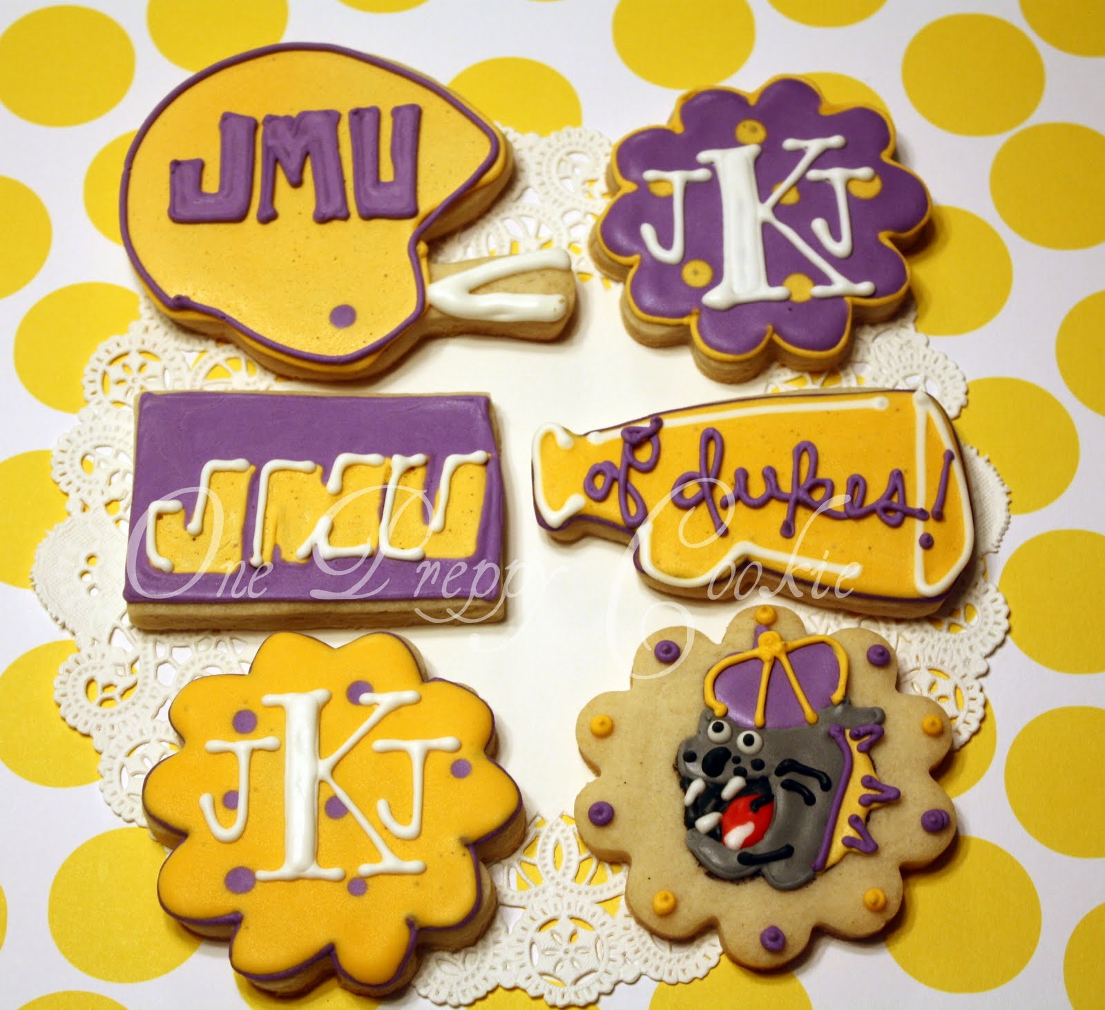 One Preppy Cookie: JMU Dukes Wedding Cookies