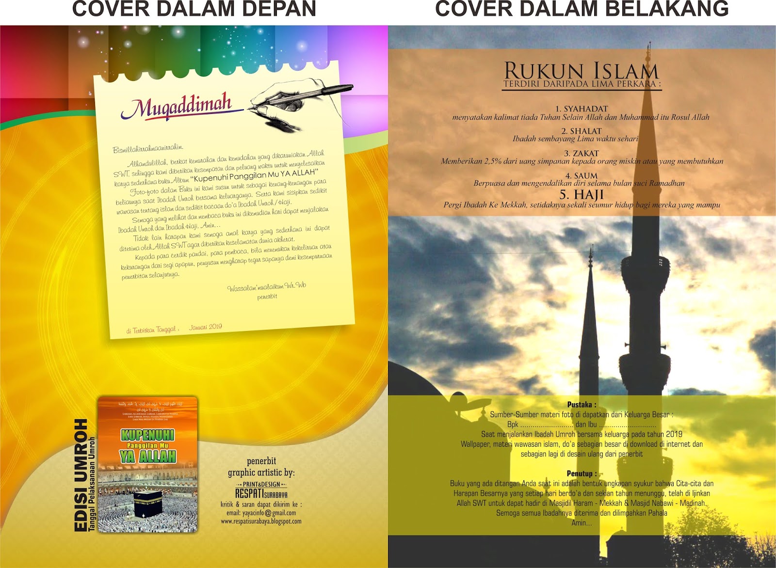 RESPATI PRINT MEDIA: Disain Album Foto Kenangan Umroh Surabaya