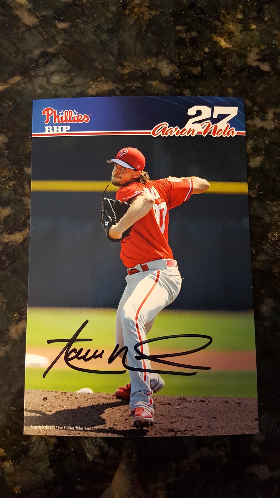Autograph Through The Mail Athletes: Aaron Nola