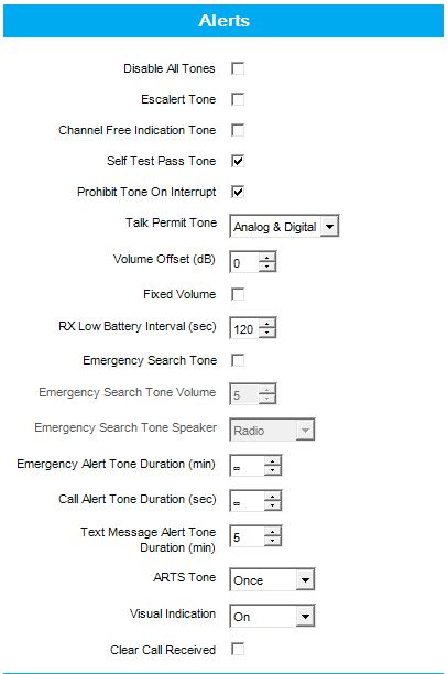 Alert settings - DJ0WH