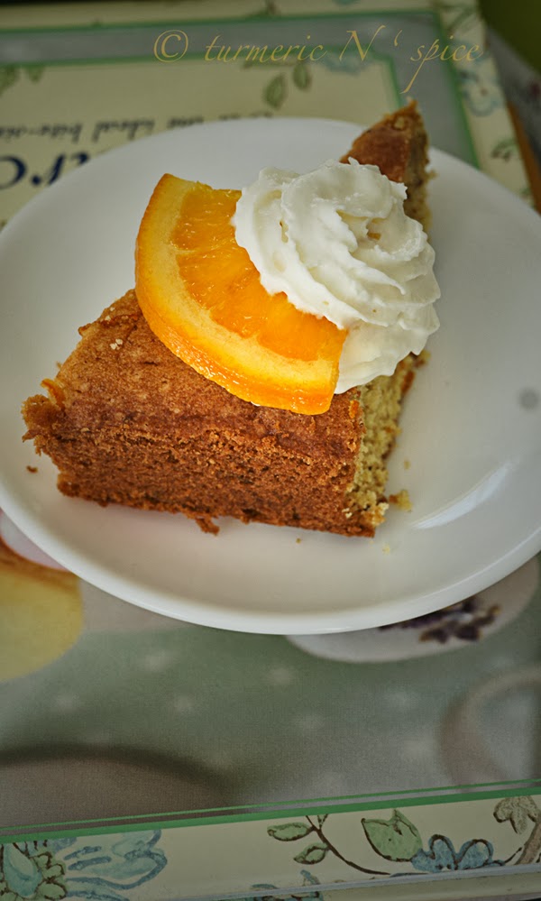 Turmeric n spice: Orange spice cake with candied oranges