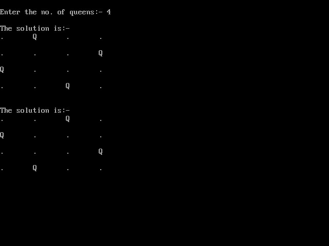 DAA Lab program to implement N Queen Problem using Backtracking