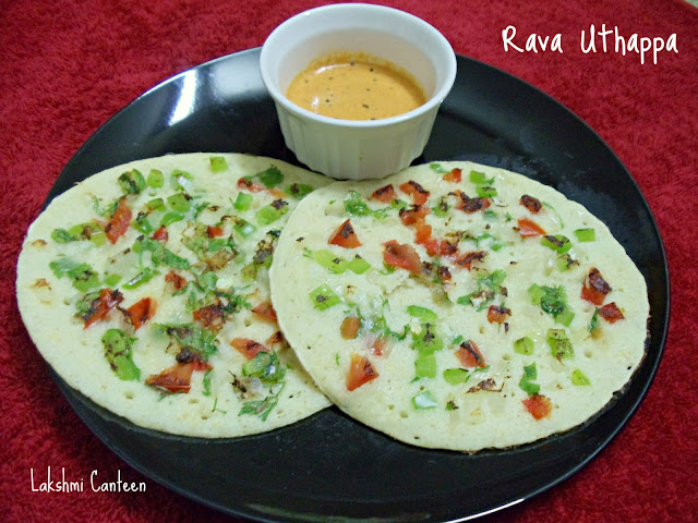 Lakshmi Canteen: Rava Uthappa