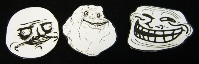 Trina is artsy fartsy: Trollface Stickers galore