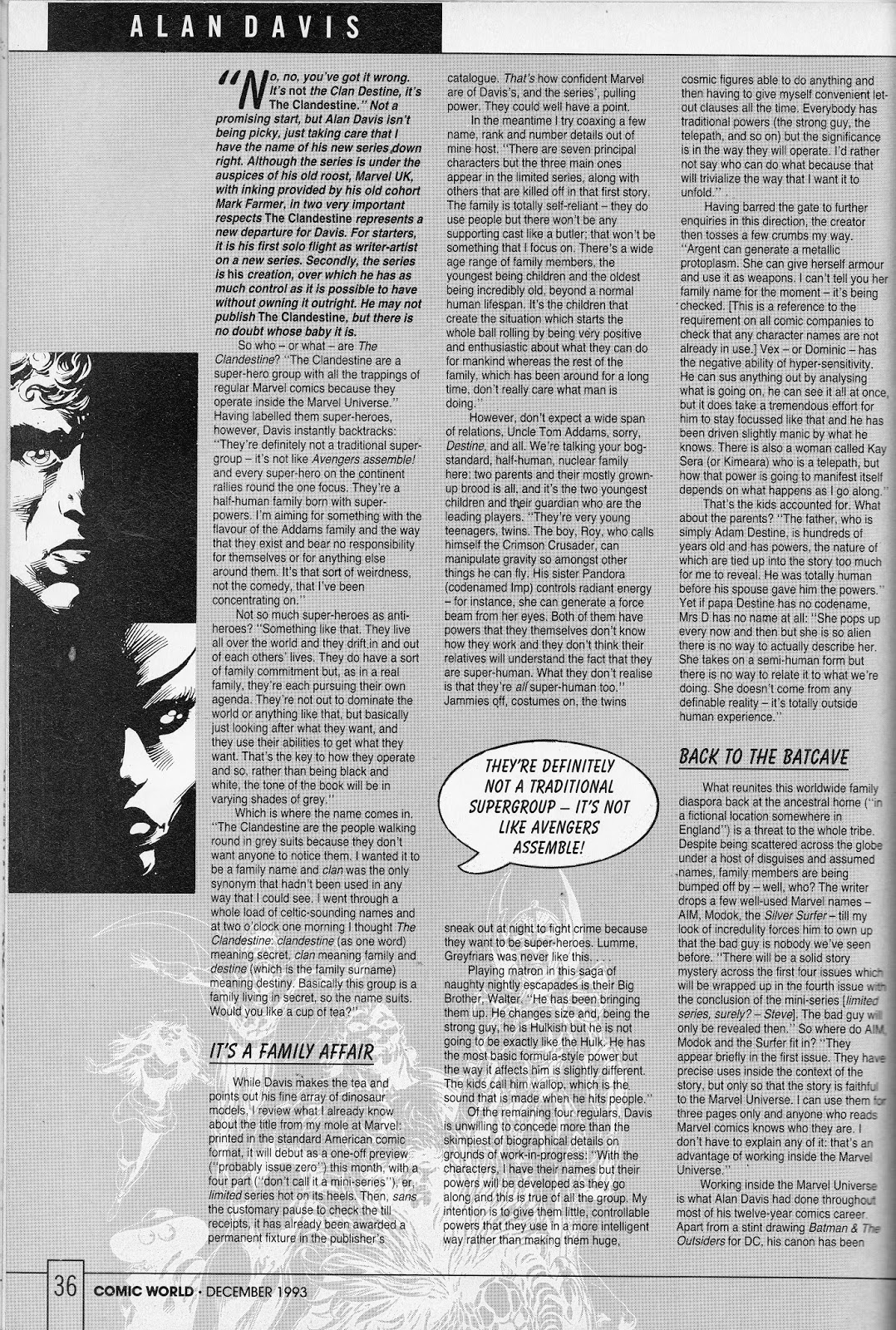 STARLOGGED - GEEK MEDIA AGAIN: 1993: THE CLANDESTINE in COMIC WORLD ...