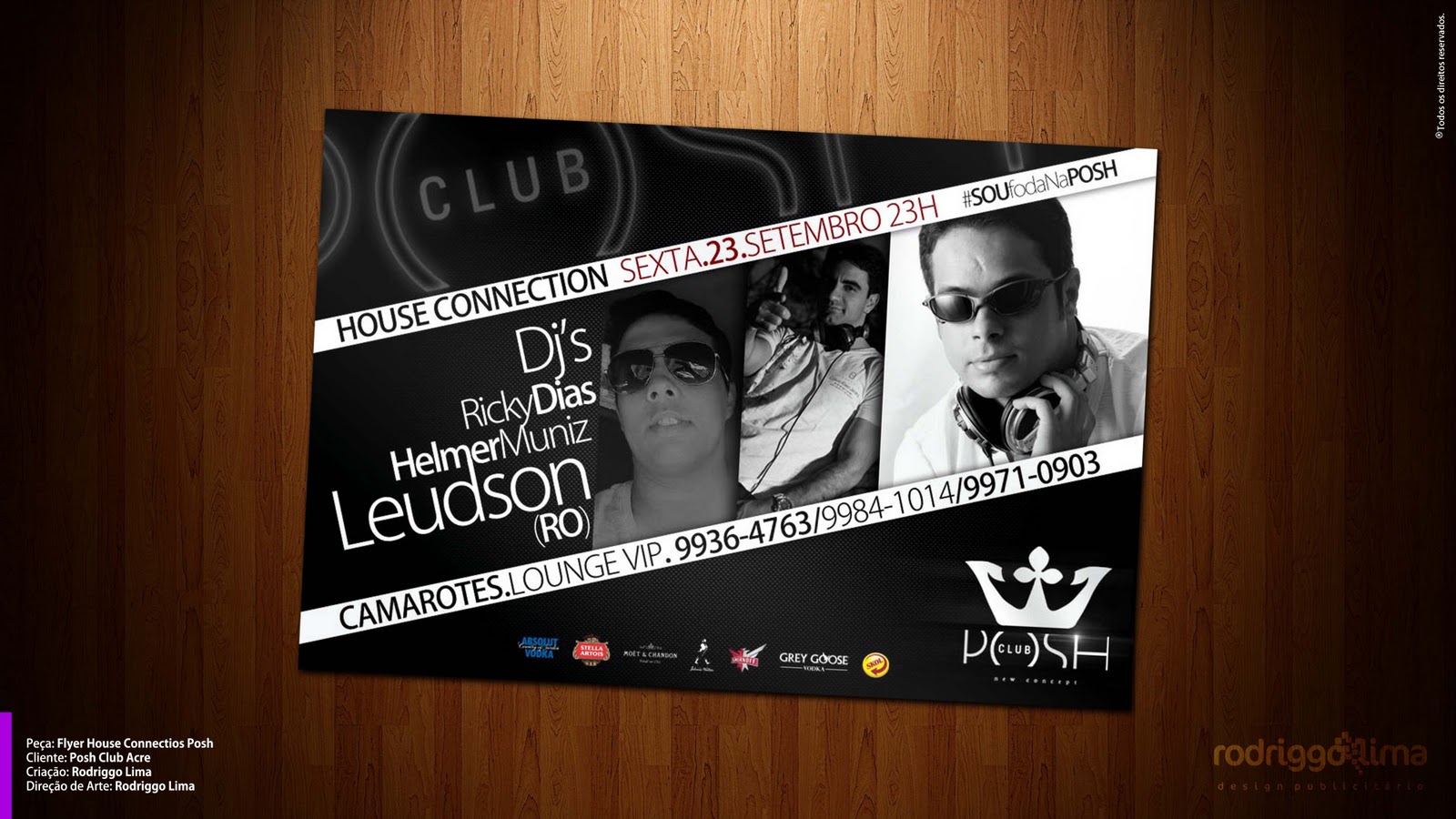 Rodriggo Lima - Design Publicitário: Alguns Flyers Posh Club - New Concept