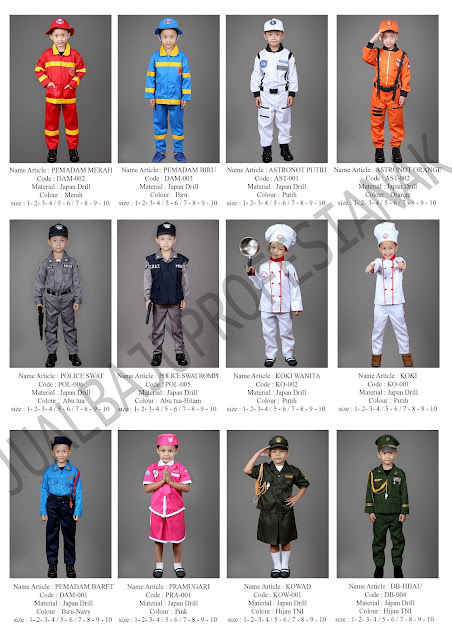 Pusat Baju Profesi Anak Terlengkap: Katalog Baju Profesi Anak