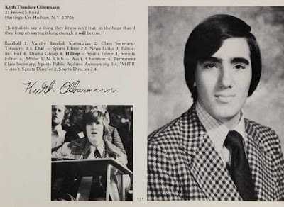 Doug Ross @ Journal: For real: Keith Olbermann's High School Yearbook Page
