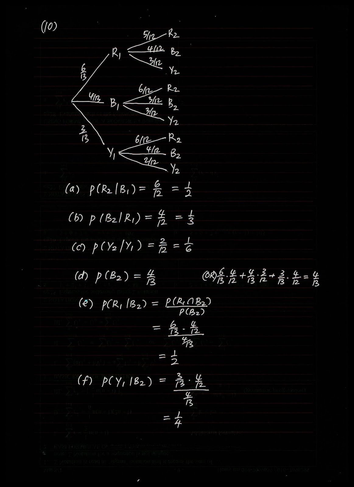 Stpm Mathematics T: PROBABILITY