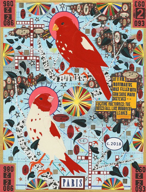 My Owl Barn: Tony Fitzpatrick Visually Tells Stories In His Collages