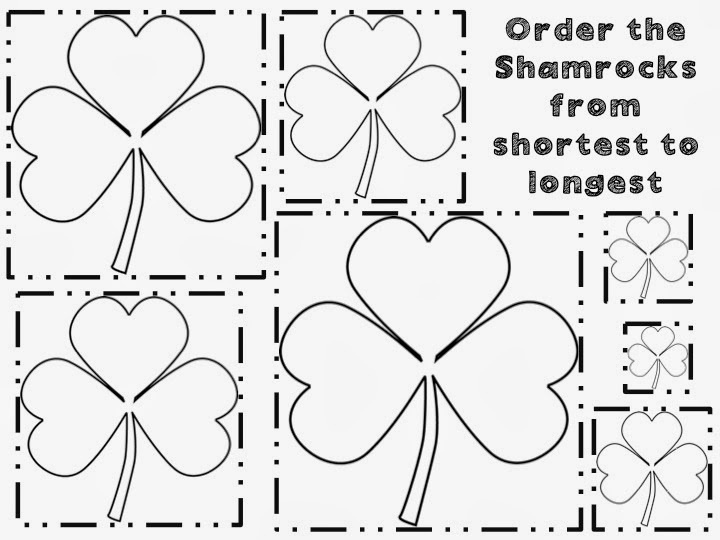 Splendor in Kinder: Shamrock Ordering by Length/Size FREEBIE!