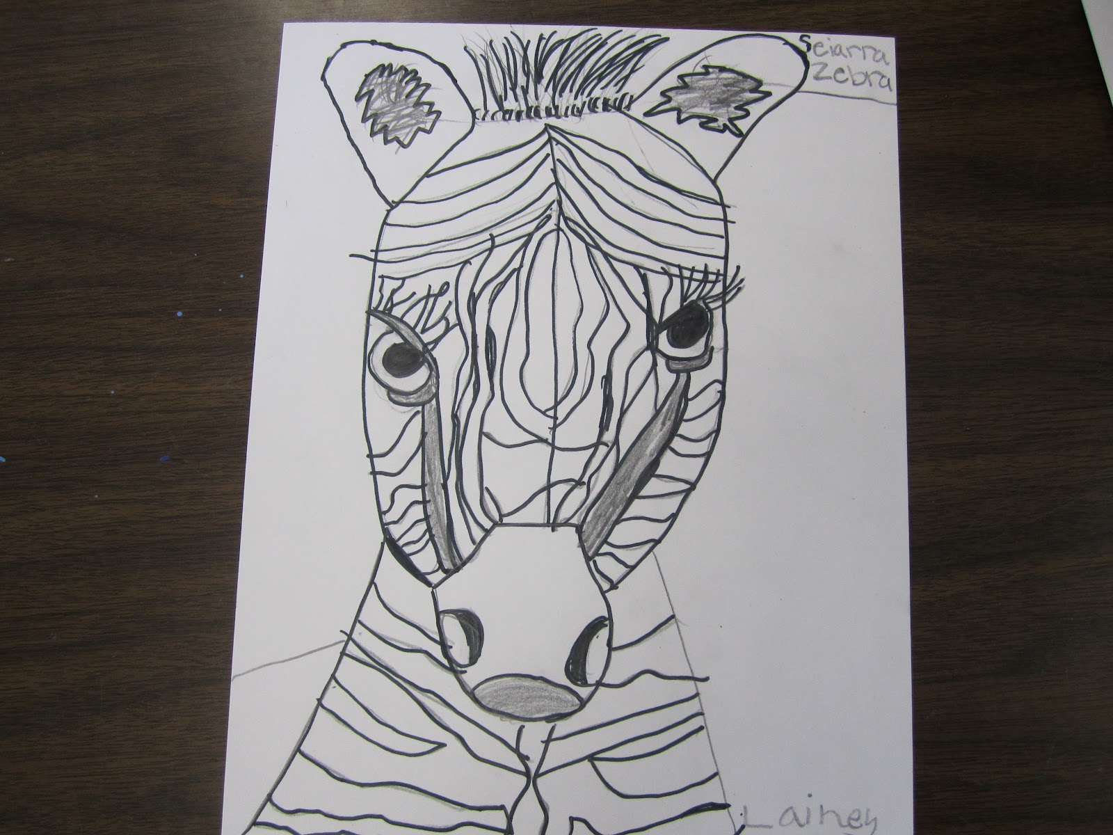 Think Create Art: Zebras- 3rd Grade