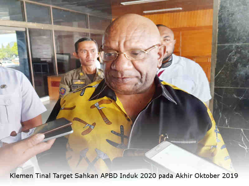 Klemen Tinal Target Sahkan APBD Induk 2020 pada Akhir Oktober 2019 - # ...