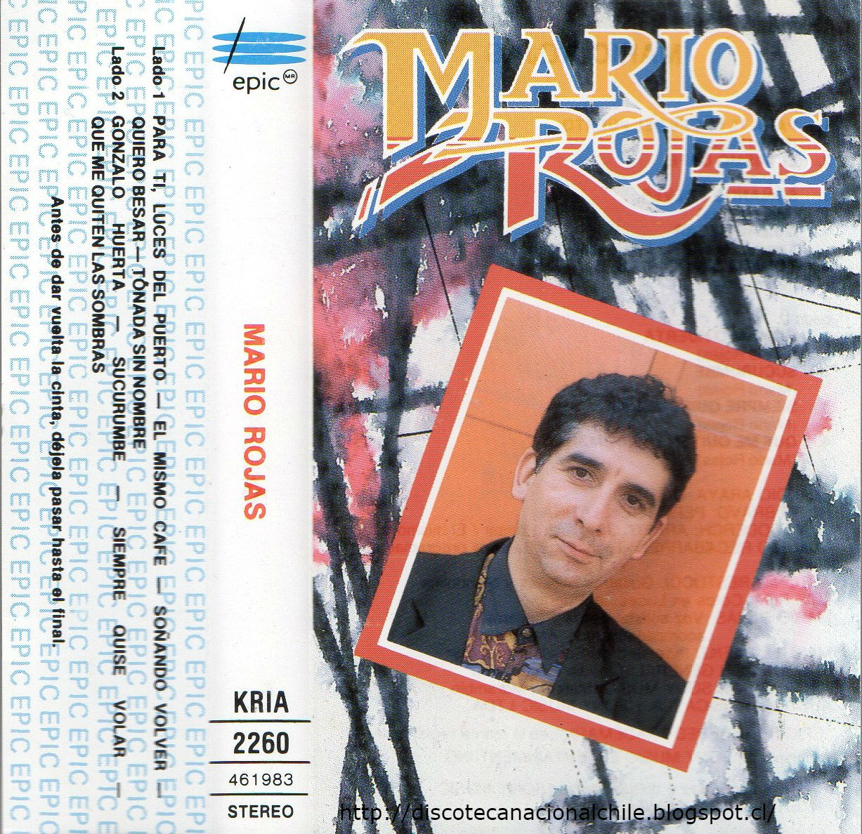 Discoteca Nacional Chile: Mario Rojas. KRIA 2260. Epic -Sony Music ...