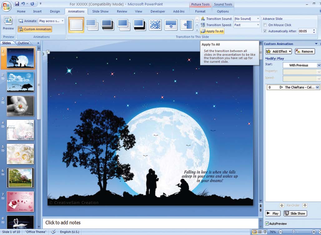 how to create animated slideshow with music - creativeworld9