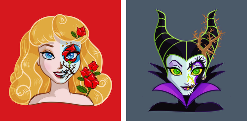 Shadows: The Dark Side of Beauty: 14 Day of the Dead Disney Princesses Pics