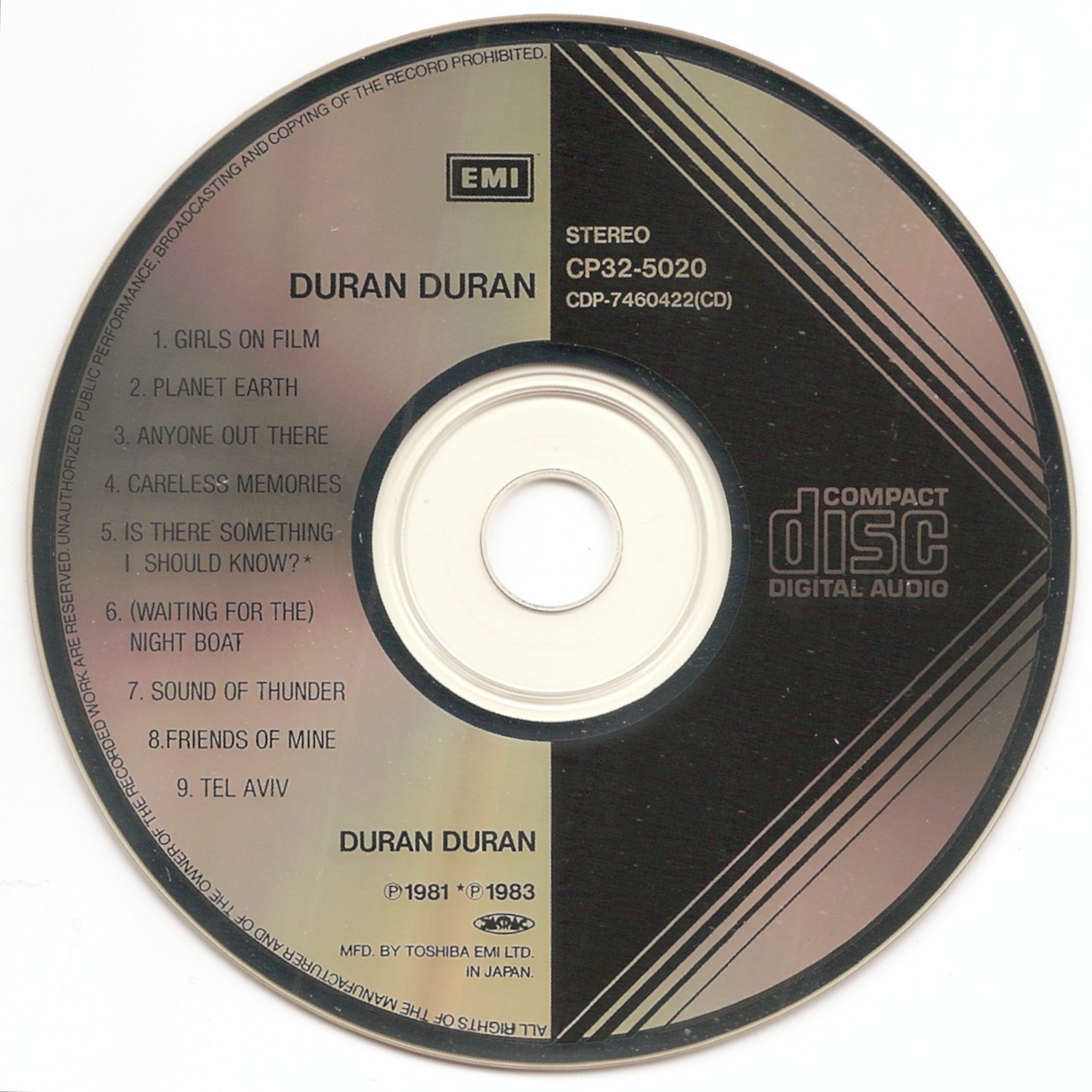 The First Pressing CD Collection: Duran Duran - Duran Duran
