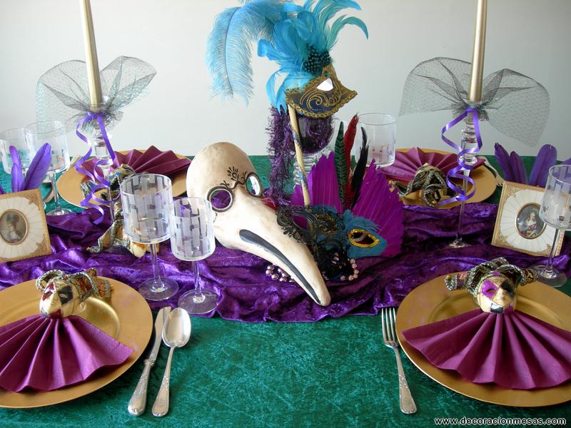 Decoracion de mesas: Mesa Carnaval Veneciano