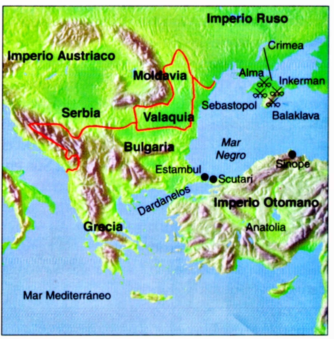 La guerra de Crimea 1853 - 1856