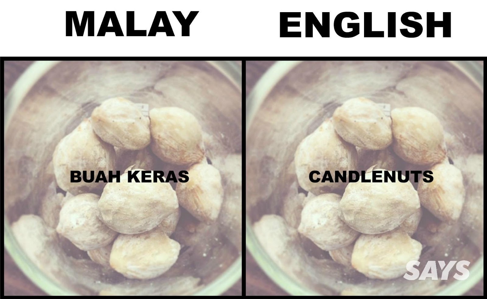 What's Ciku, Kedondong, Langsat And Buah Sukun In English?