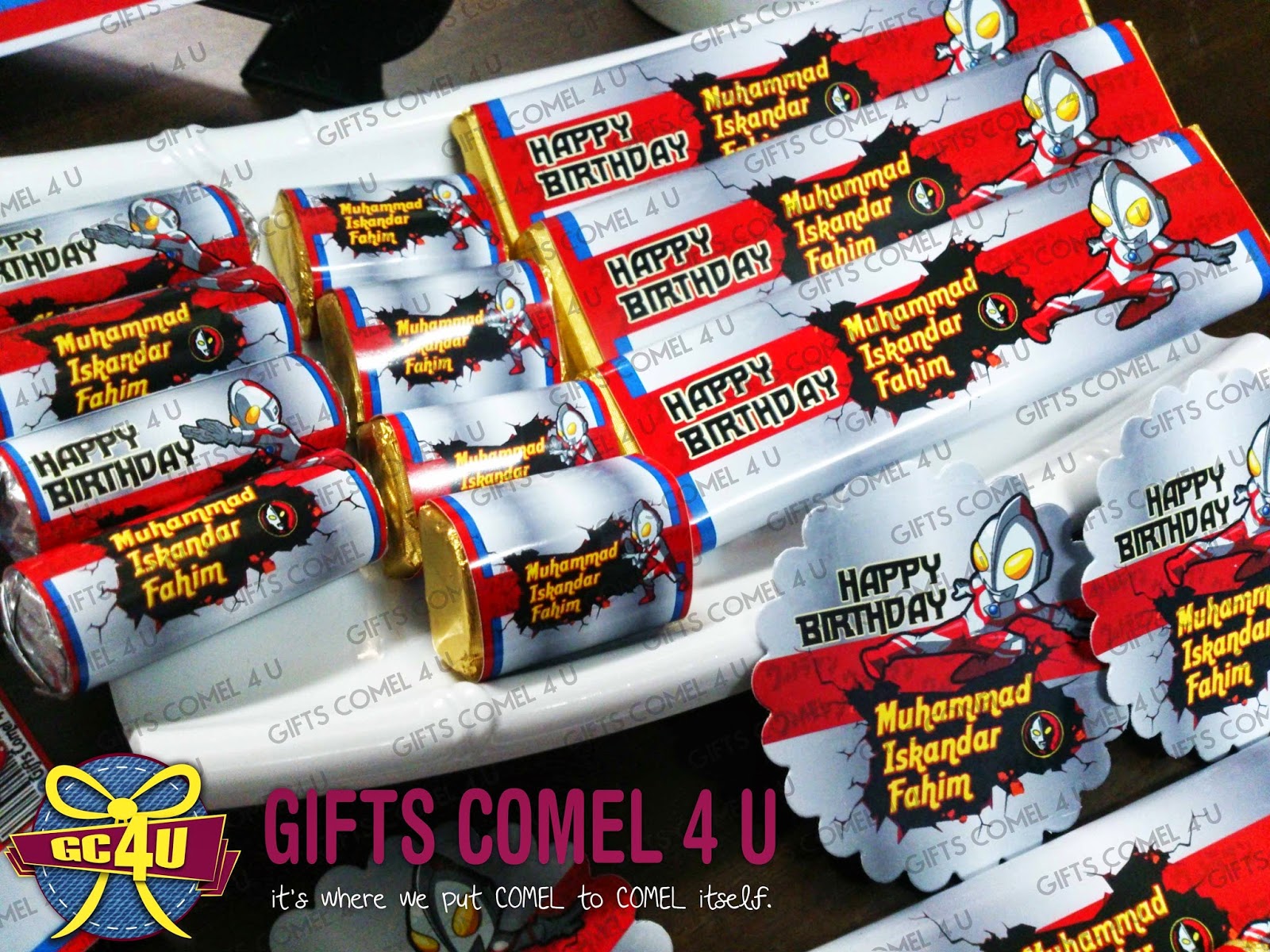 Gifts Comel 4 U: Ordered by Sya : "Senior Ultraman Theme" Birthday Set