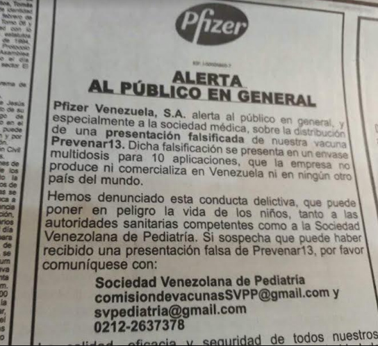 RETO MATERNO: CASO PREVENAR13: VACUNA CONFIABLE VS DESCONFIABLE