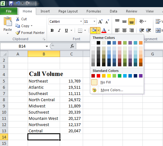 Memperindah Tampilan dan Format Data di Excel Dengan Tehnik Shading ...